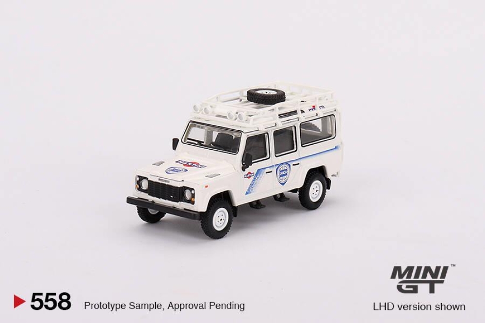 Mini GT 1/64 Land Rover Defender 110 1991 Safari Rally Martini Racing ...